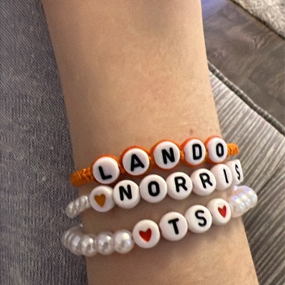 Formula 1 Driver Initials and Number Bracelet, Him Her F1 Gift, Norris ...