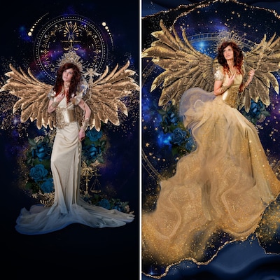 Celestial Oracle Card Printable Tarot Deck Coloring Book PDF of 25 Black & White Line Art ...