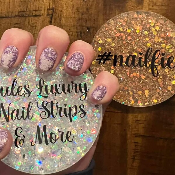 Custom Glitter Nailfie Disc 3 Inch - Etsy