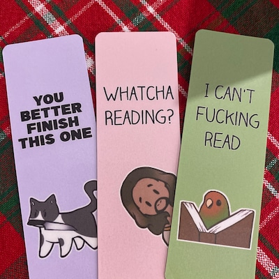 Funny Bookmark Set Meme Bookmarks Booktok - Etsy