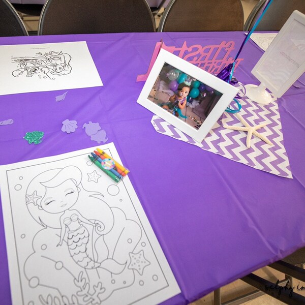 Mermaid Coloring Pages. Mermaid Party Activities. Mermaid Birthday ...