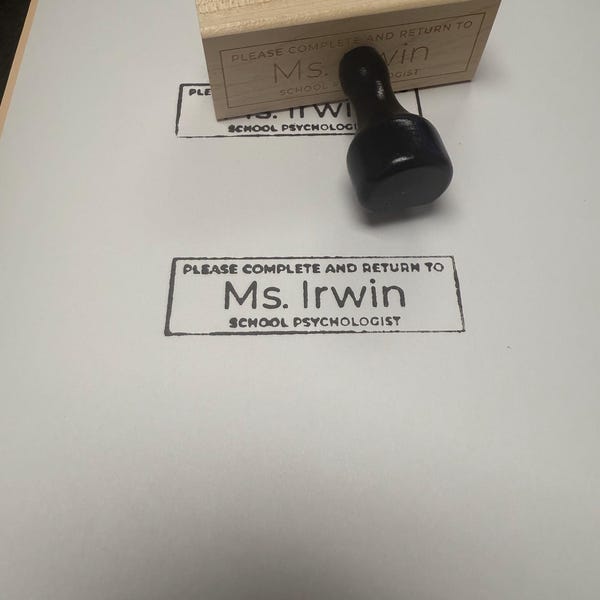 Personalized Complete and Return Stamp, Custom Please Complete & Return ...