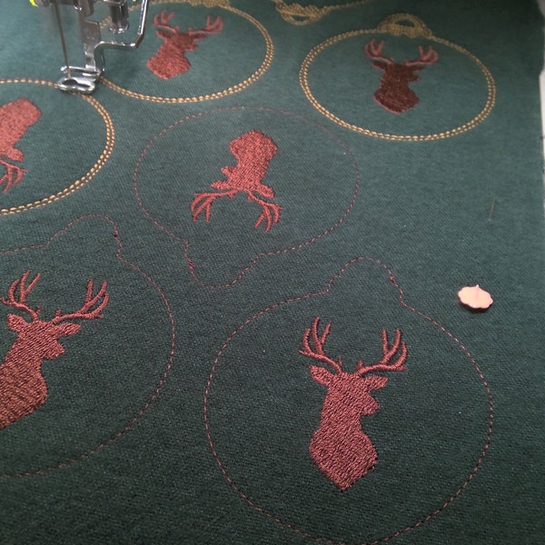 Deer Head Embroidery Design. Buck Machine Embroidery Design. Deer ...