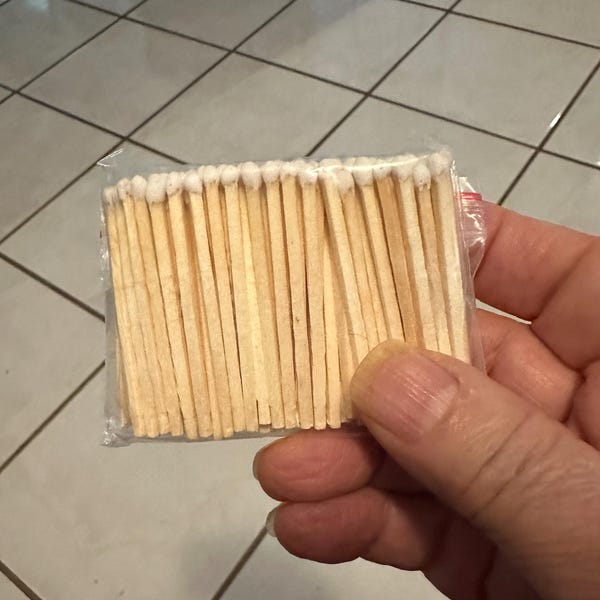 3 Long Matches Mix Refill Wooden Matches Colorful Matches Wedding ...