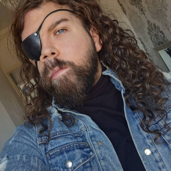 Viking Inspired Leather Eyepatch - Etsy
