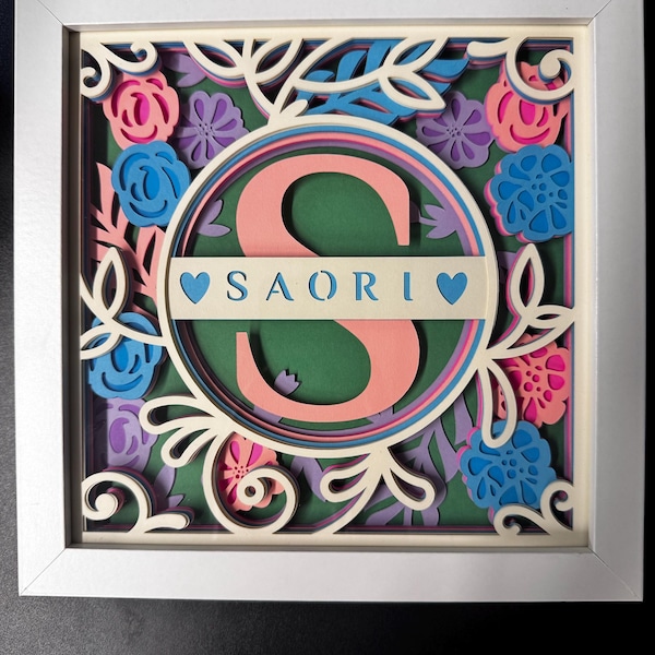 3D Baby Born Shadow Box for Kids, Baby Birth Shadow Box, Custom Name ...