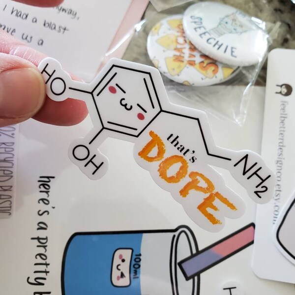 Chemistry Stickers for Laptop, Science Sticker for Students, Cute ...