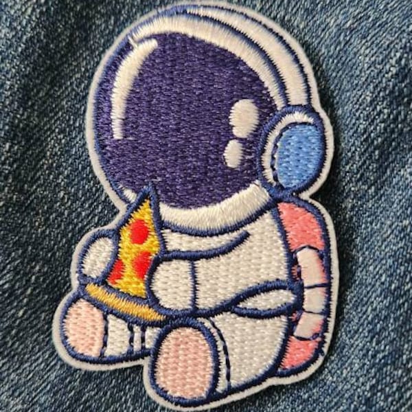 Astronaut in Paper Airplane Embroidery Patch Iron On, Sew On - Etsy