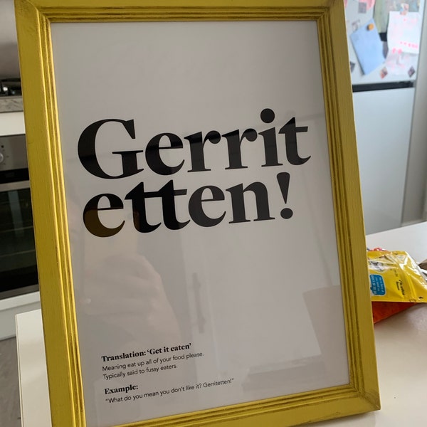 Be Reyt Description Print Yorkshire Slang Print Yorkshire Dialect Print ...