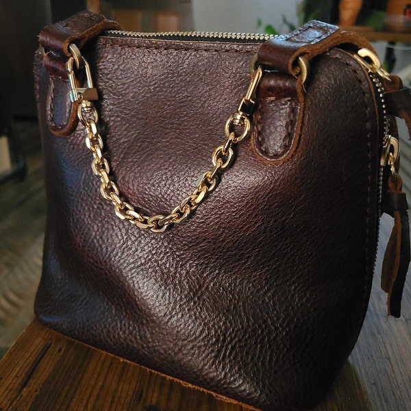 Gold Bag Charm Key Chain Bag Chain Curb 9mm Gold Purse Chain for ...