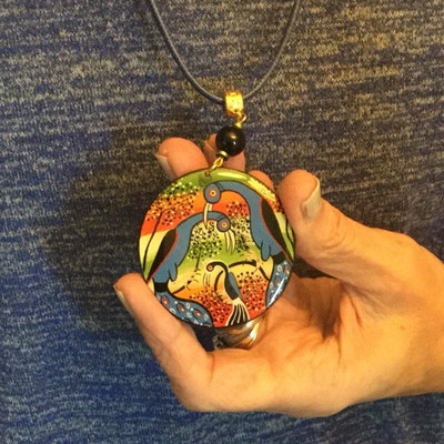 Wooden Key Ring and Bag Accessory Kokeshi Doll Inspired by Kusama ...