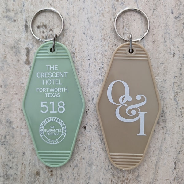 Personalized Vintage Keychains Foil Stamping: Distinctive Wedding ...