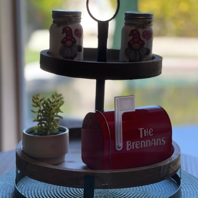 Valentines Day Gnome Mini Mason Jar, Love Perfect Mason, Tiered Tray Decor - Etsy