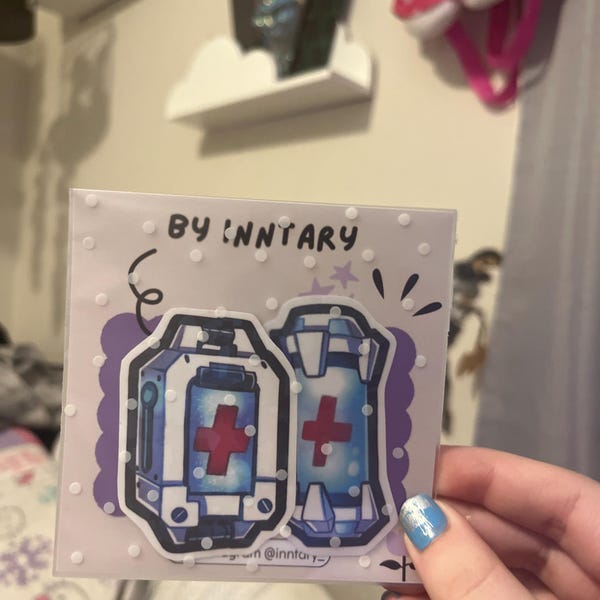 Mercy Zombie Doctor Overwatch 2 Sticker Holographic Vinyl Sticker 4 ...