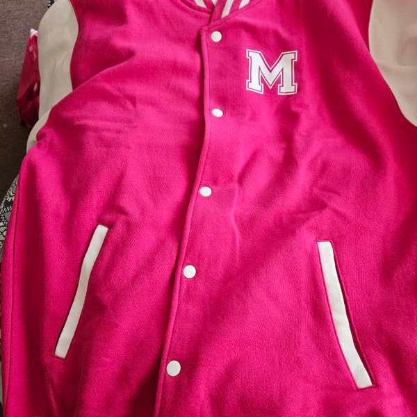 Personalised Kids & Adults Varsity Jacket - Personalised With Name and ...