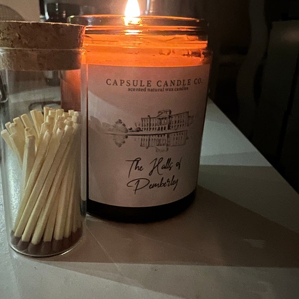 Library Scented Candle Dark Academia Literary Candle / Bookish Candle ...