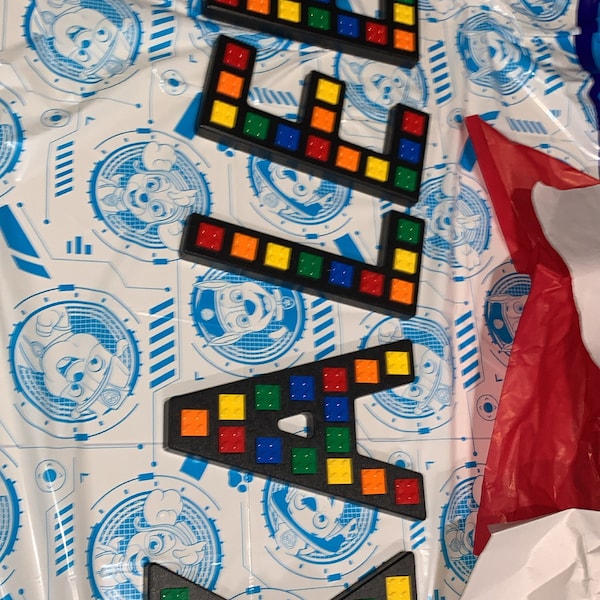 Black "brick Script" Wall Letters, Embedded With Real Bricks. - Etsy