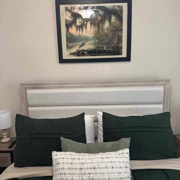 Swamp With Alligator Picture, Louisiana Swamp Wall Hanging, Florida ...