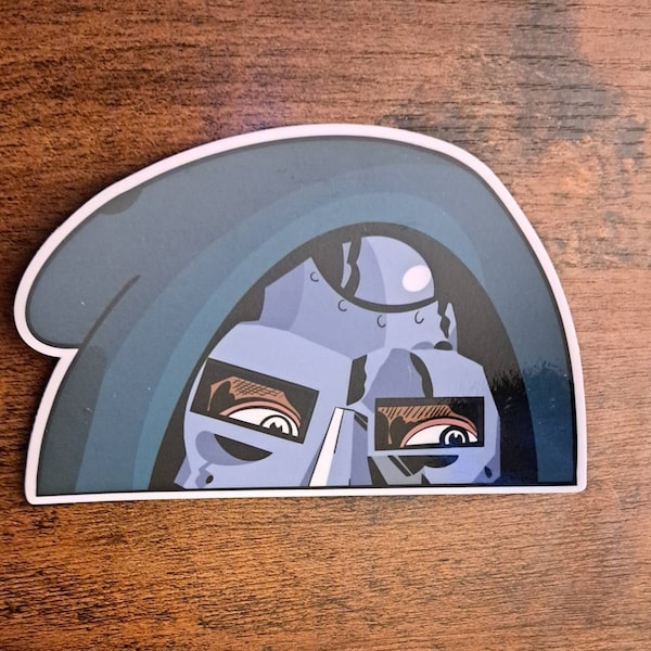 MF DOOM Peeker Sticker | DOOMSDAY Alternate Cover | Hip-hop Peeker ...