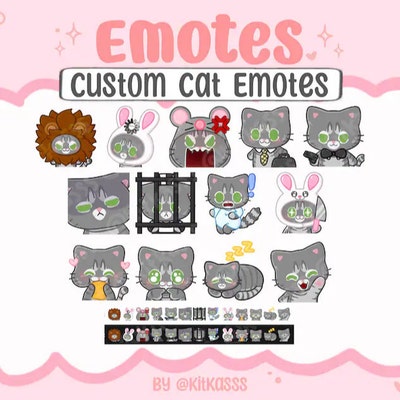 Animated Twitch Emote Buff Cat Emote Muscle Cat Emote Twitch/discord ...
