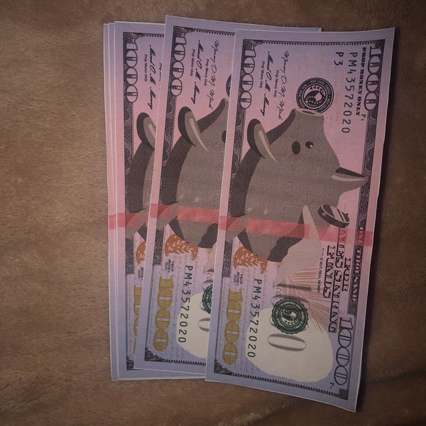 Printable 1000 Dollar Bill | Prop 1000 Dollar Bill | 1000 Dollar ...