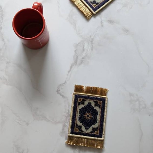 Coasters, Beautiful Turkish Carpet Coasters, Persian Rug Coasters, Mug ...