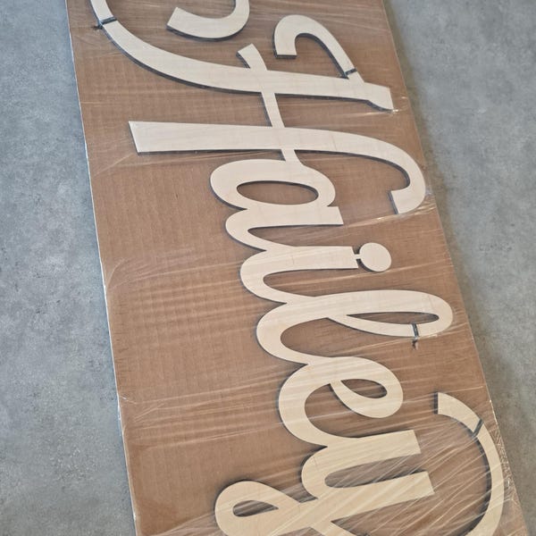 Wooden Name Signs Wooden Letters Personalized Wood Design Laser Cut Out ...