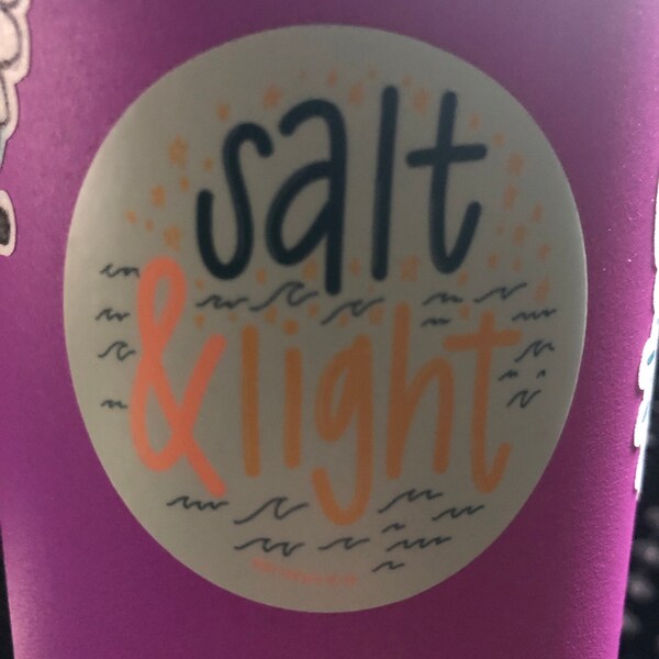 Salt & Light Christian Faith Sticker | Bible Verse Quotes About God ...