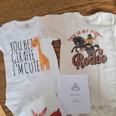 This is My First Rodeo Onesie®, Horse Rodeo Baby Bodysuit, Cute Rodeo ...