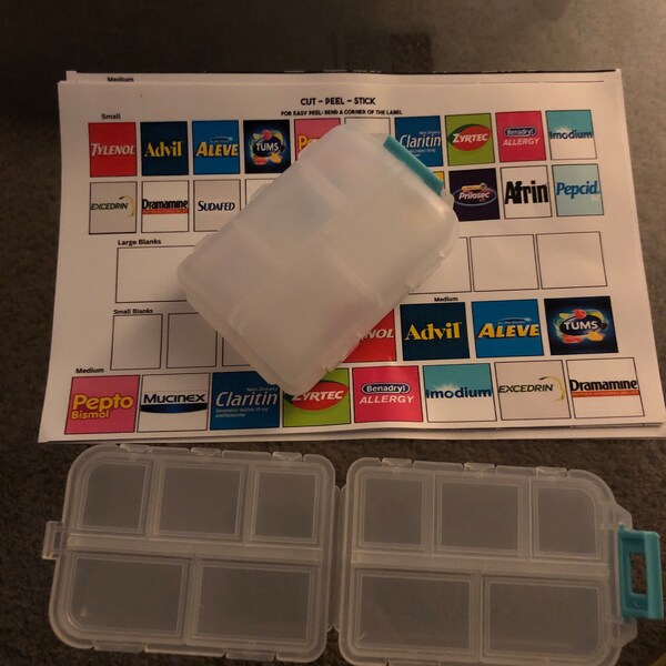 The Pocket Pharmacy Stickers for the Medimate 1 & 2 Pill Case Stickers ...