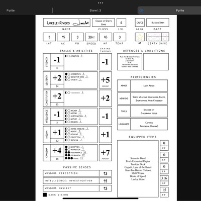 Item Cards for D&D Fillable and Printable Pdf Minimalist Design Print ...