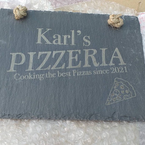 Pizzeria Sign - Pizza - Slate Signs | Christmas | Birthday | Gifts ...