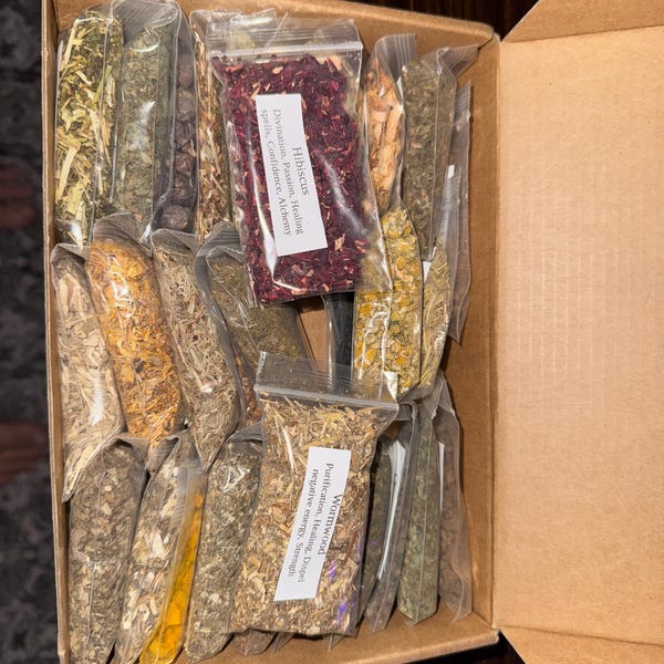 Apothecary Box Kit Beginner Advanced 20-25-30 Herb Bags Natural ...