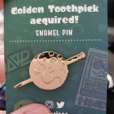 Splatoon 2 Octo Expansion Golden Toothpick Enamel Pin - Etsy