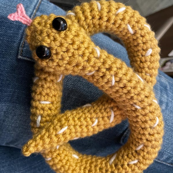 Pretzel Snake Crochet Pattern - Etsy