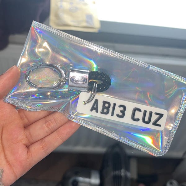 4d Number Plate Keyring | Birthday Gift | Personalised Keychain | Car ...