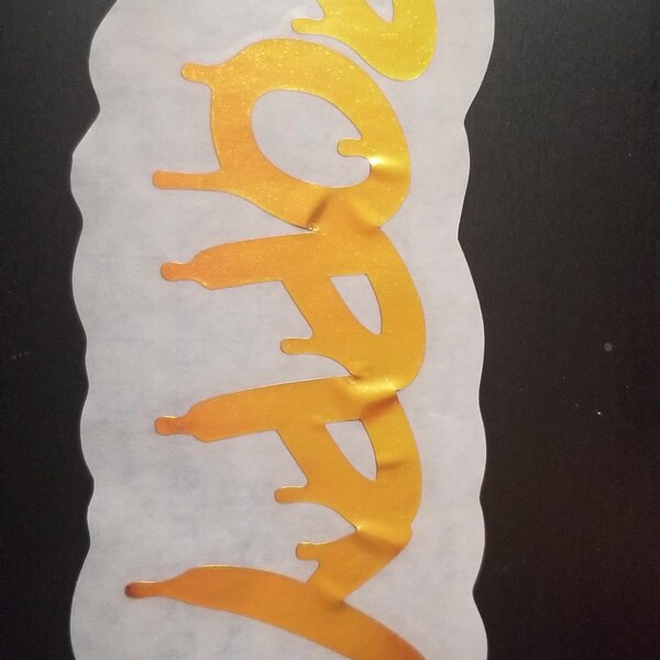 Solid Colors Glossy and Matte - Custom Vinyl Decal - Personalized Names ...