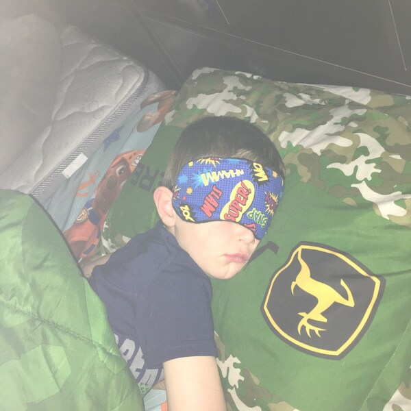 Kids Superhero Sleep Mask Slumber Party Favors Mask Boys Eye Masks. - Etsy