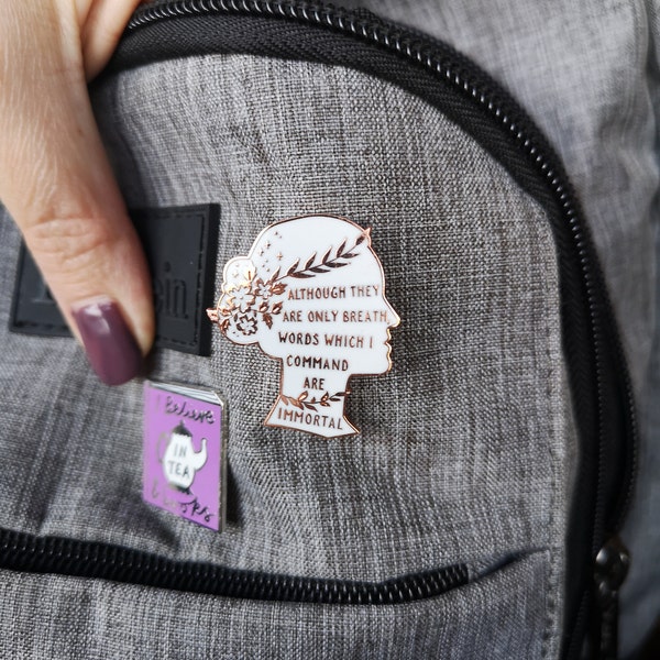 Sappho Enamel Pin Women Poets Pin Collection book Lover Feminist Pin ...