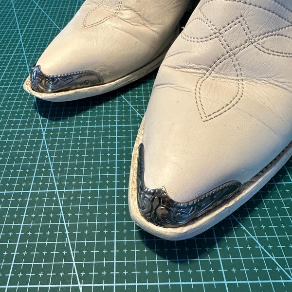 Cowboy Western Boot Tips Toe Plates for Pointy Toed Boots One Pair (2 ...