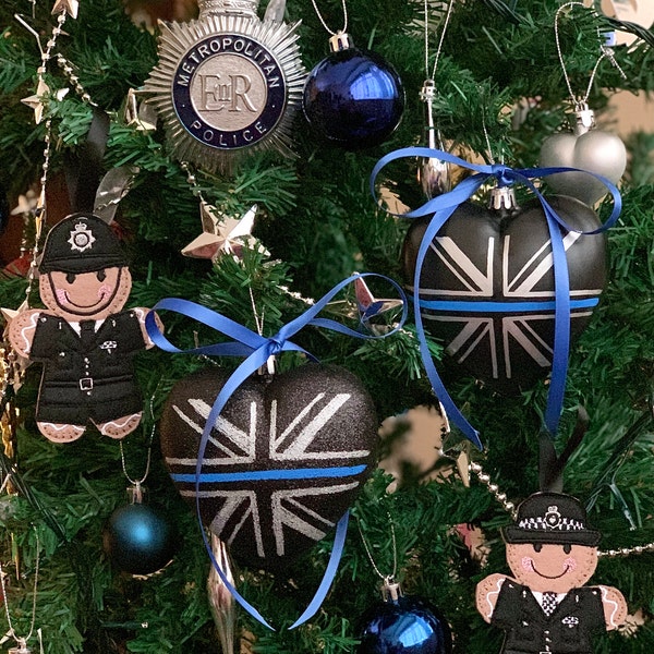 Felt Gingerbread Policeman Gift, Police Woman Gift, Policeman ...