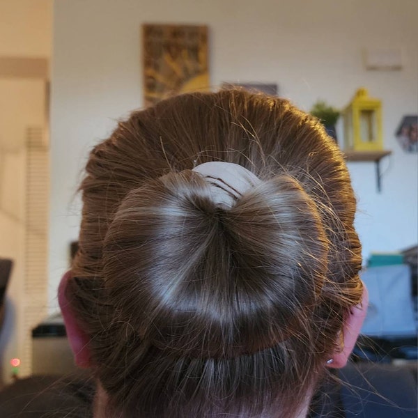 Heatless Curls, Thin or Thick Hair Bun Maker, Ballet Bun, Dance Bun ...