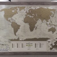 Unique Wedding Gift for Couple Scratchable Travel Map With - Etsy UK