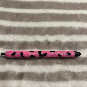 Neon Cow Print Glitter Pen - Etsy