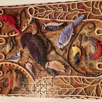 4 Cards Birds of Beebe Woods Robin and Goldfinch - Etsy