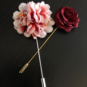 Everyday Elegant Lapel Pin Many Colors Available Carnation | Etsy