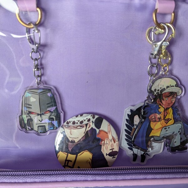 One Piece Portgas D. Ace Keychain - Etsy