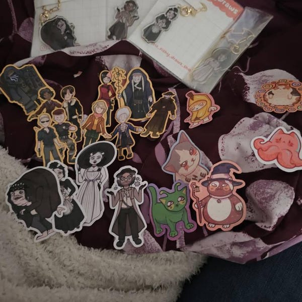 Stares at You Autistically One Sided Holographic Acrylic Keychain (LAST ...