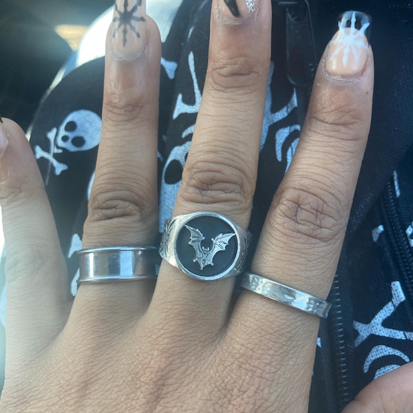 Bat Ring- Chiroptera Mammals -vampire Bats-scary Halloween Jewelry ...