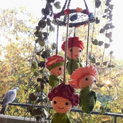 Crochet Pattern PDF: Mini Holly Poinsettia Mistletoe - Etsy